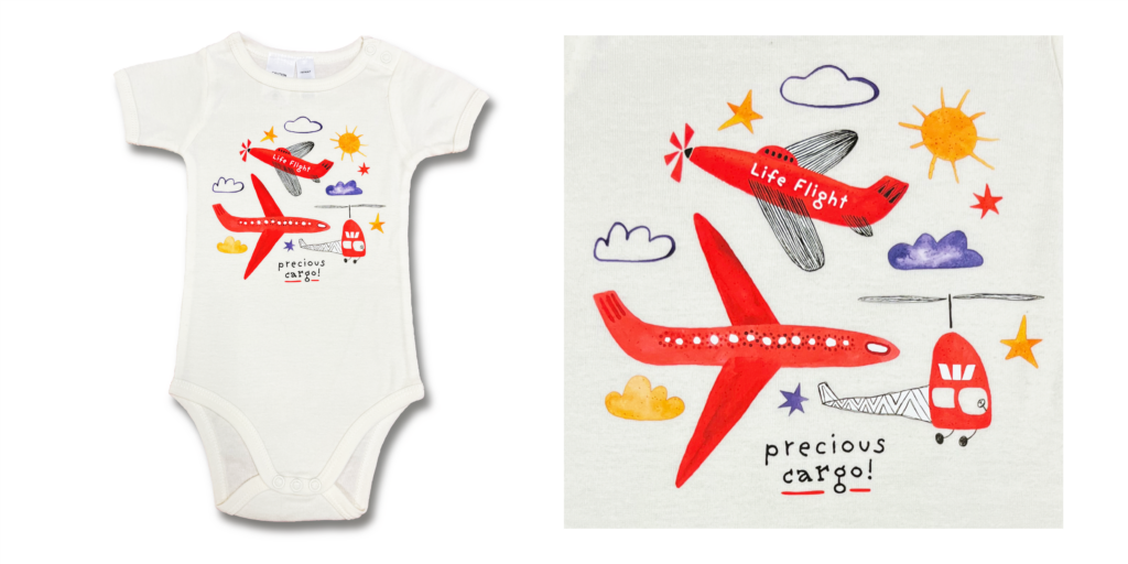 Baby onesie - Life Flight